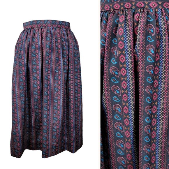 Handmade | Skirts | Vintage Skirt Size 8 Dark Academia Royalcore ...